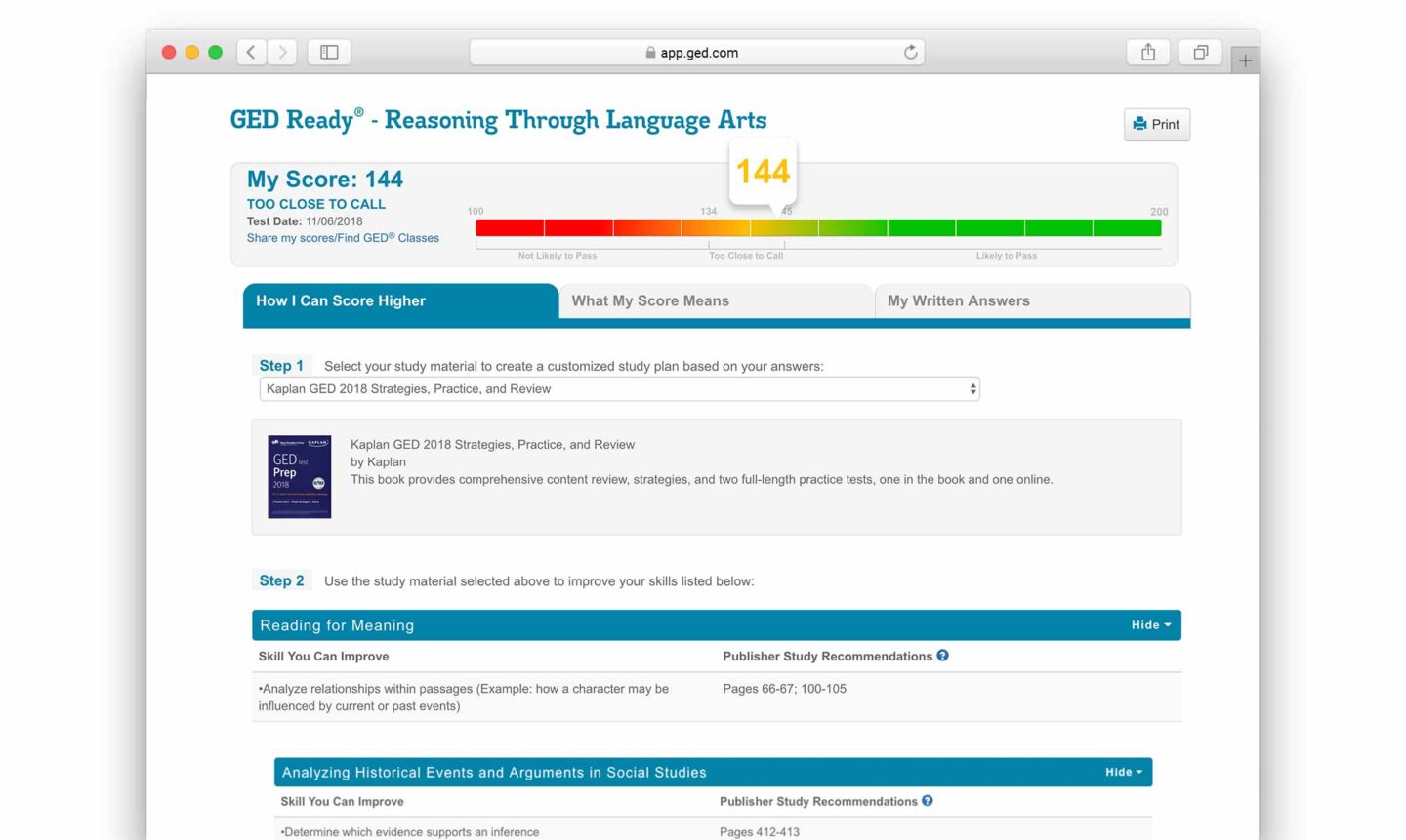 Official Practice Test - GED