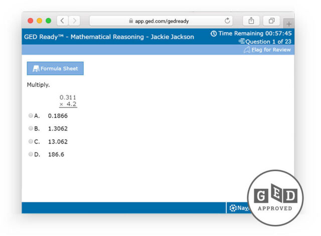 Official Practice Test - GED